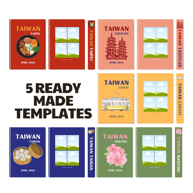 Taiwan Travel Photobook Bundle, Aesthetic Coffee Table Photo Album ...