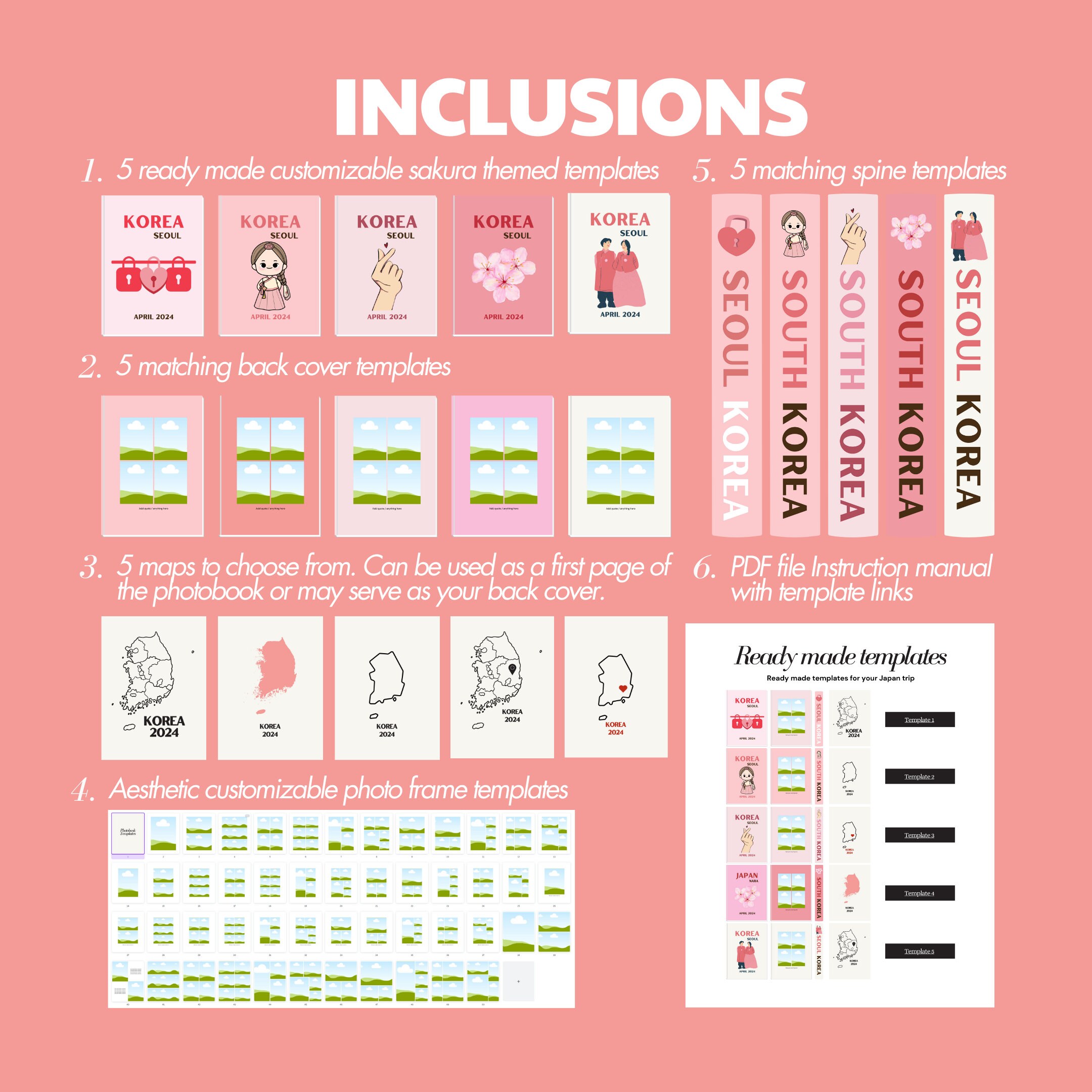 Customizable South Korea Travel Photobook, Personalized, Ready-made ...