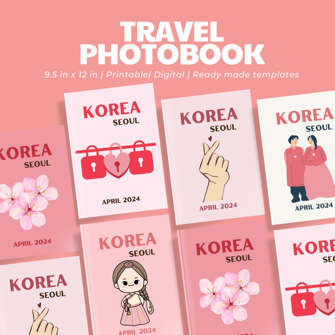 Customizable South Korea Travel Photobook, Personalized, Ready-made ...