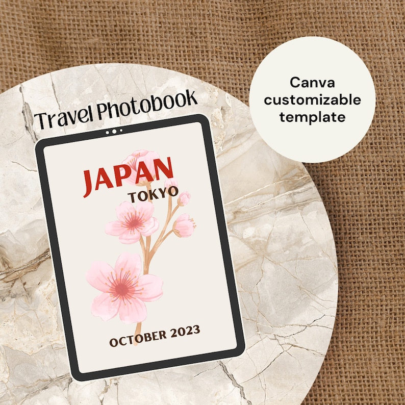 Japan Travel Photobook, Canva Editable, Printable Template, Aesthetic ...
