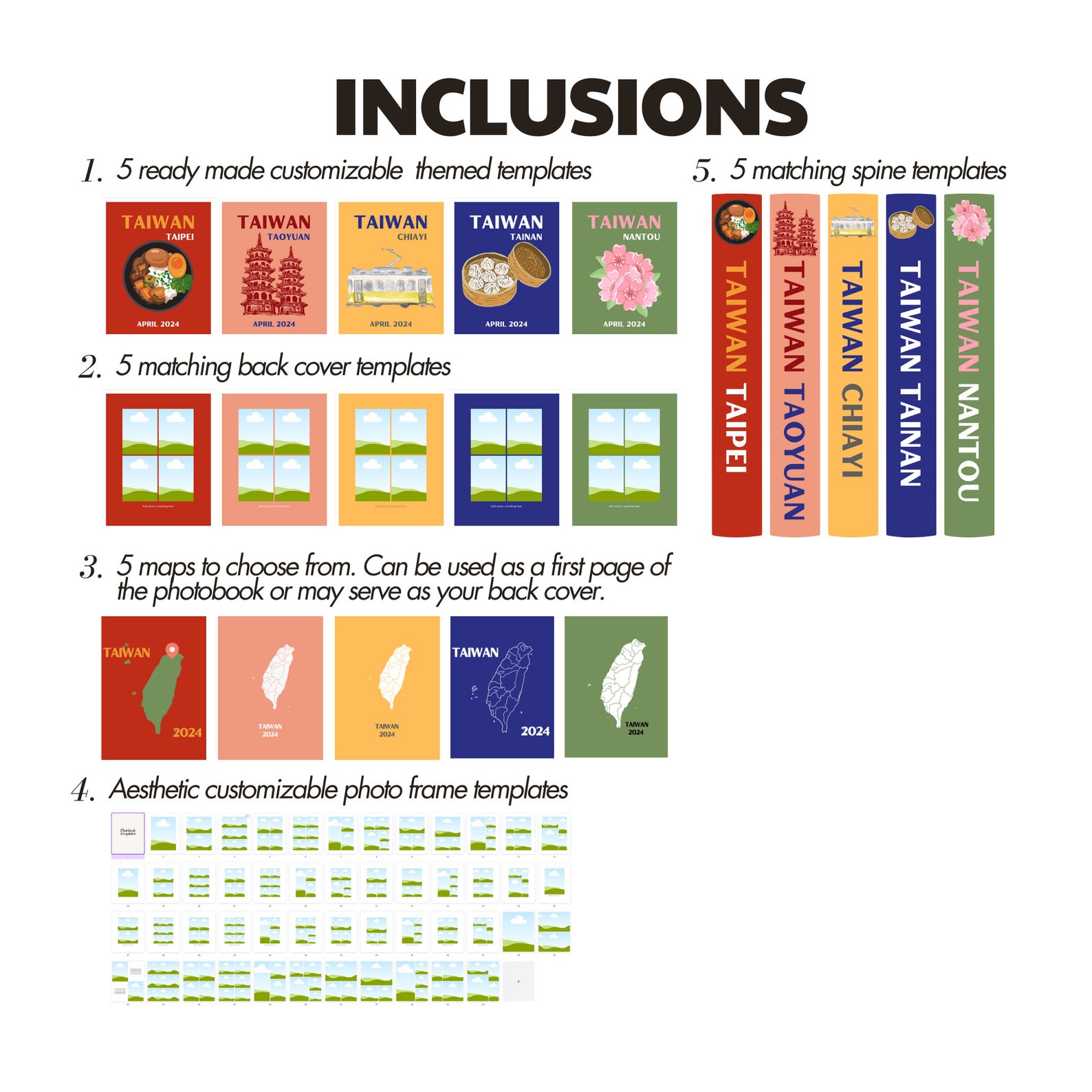 Taiwan Travel Photobook Bundle, Aesthetic Coffee Table Photo Album ...