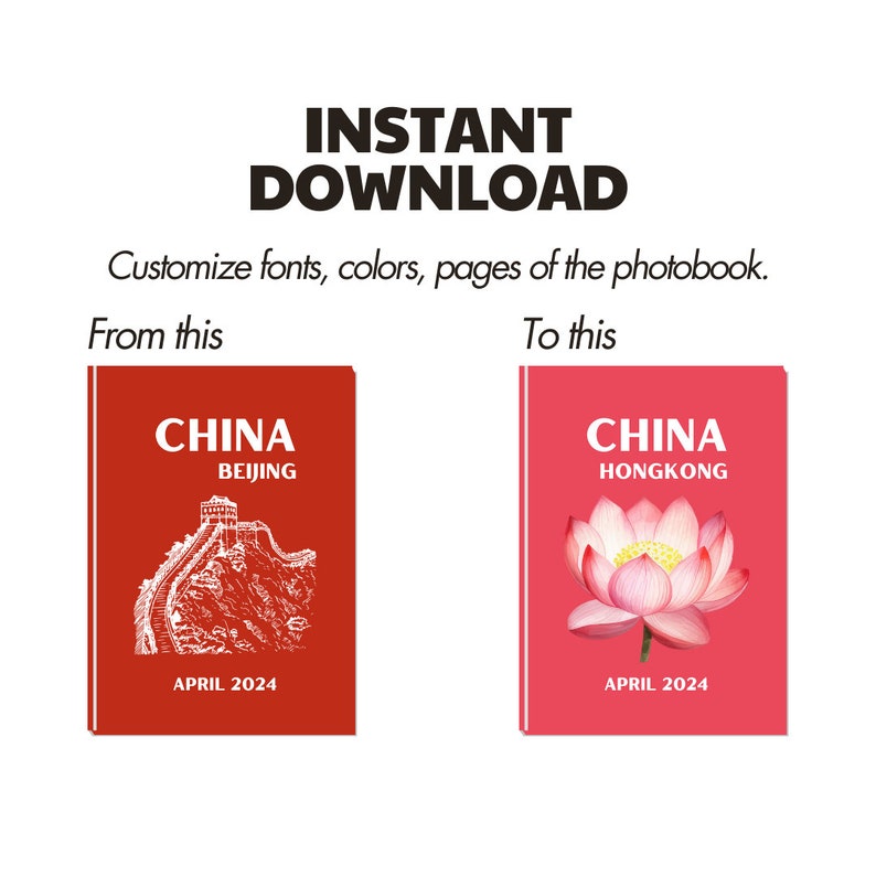 China Travel Photobook Bundle, Aesthetic Coffee Table Photo Album ...