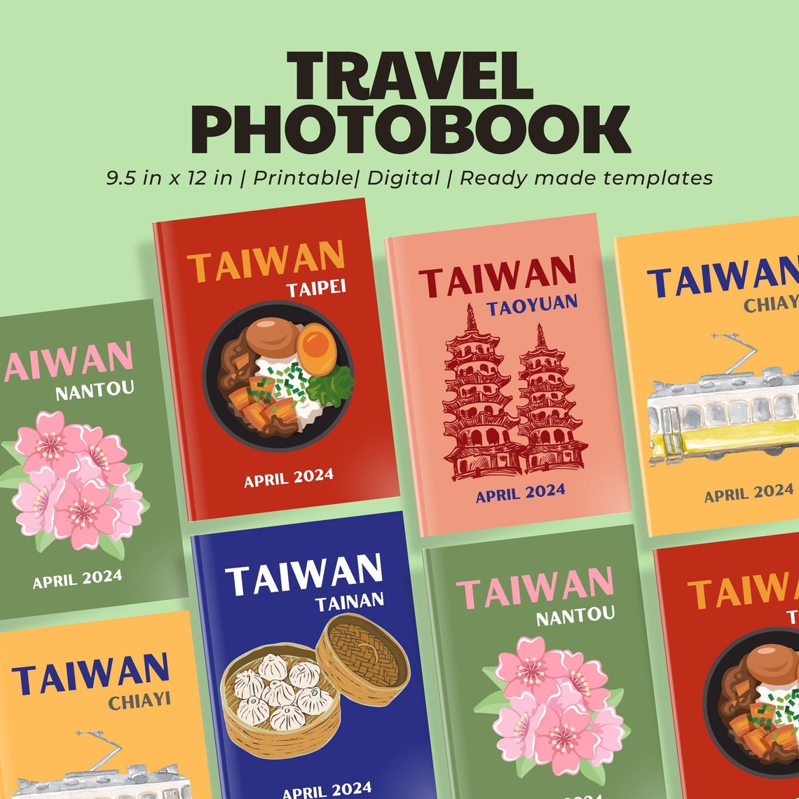 Taiwan Travel Photobook Bundle, Aesthetic Coffee Table Photo Album ...