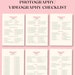 Pastel Pink Wedding Checklist Printable, Canva Editable Wedding ...