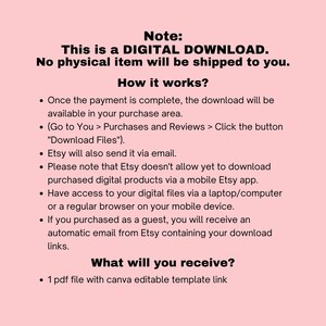 Pastel Pink Wedding Checklist Printable, Canva Editable Wedding ...