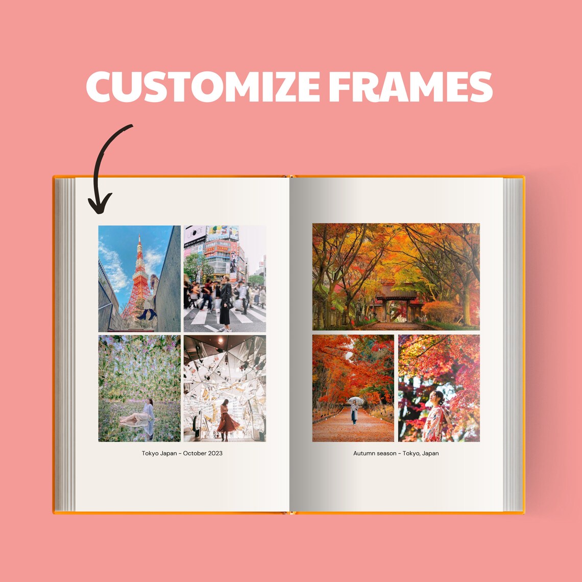 Customizable South Korea Travel Photobook Personalized Ready Made