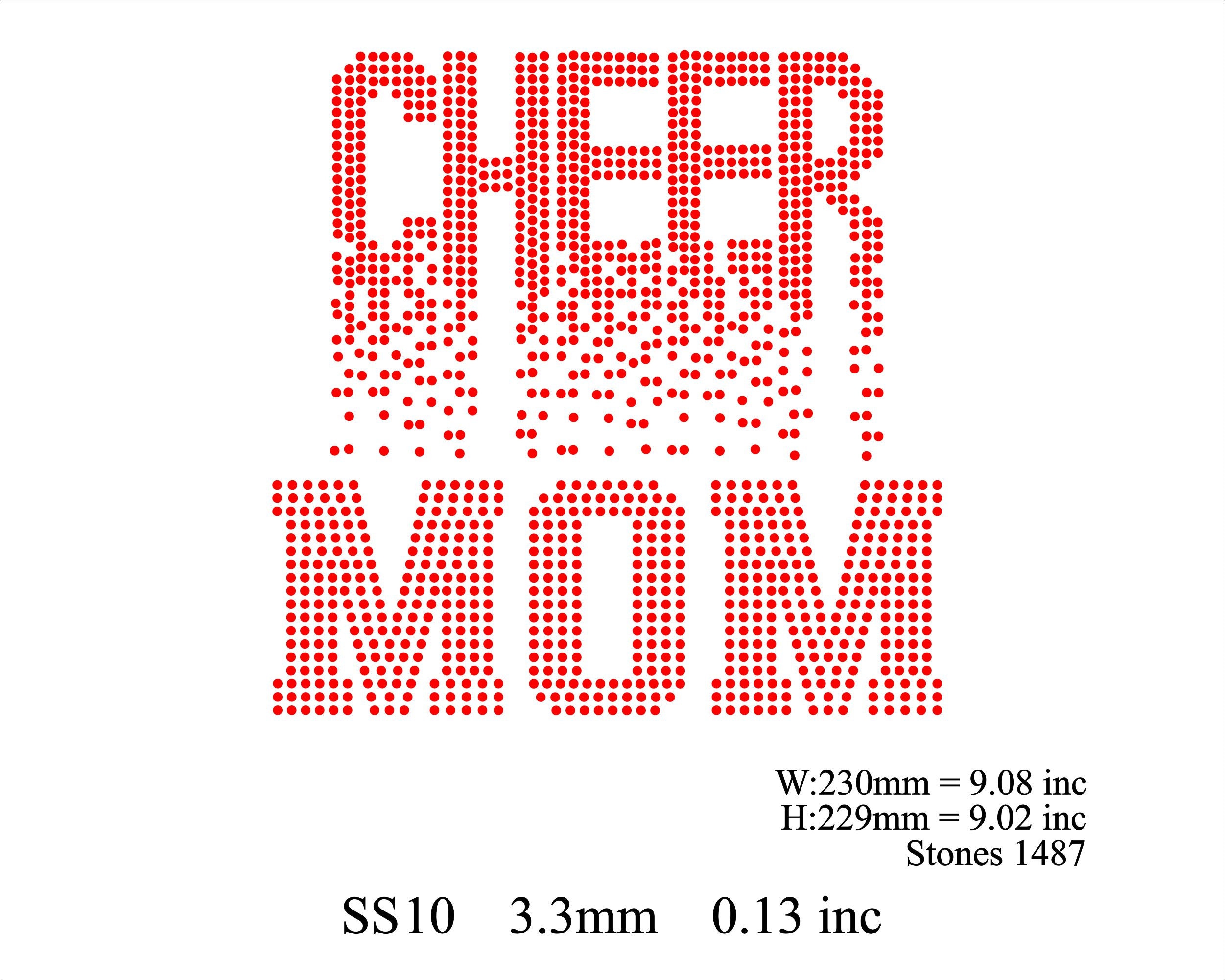 Rhinestone Mom Template Svg Rhinestone Cheer Mom Design Svg Dxf Eps ...