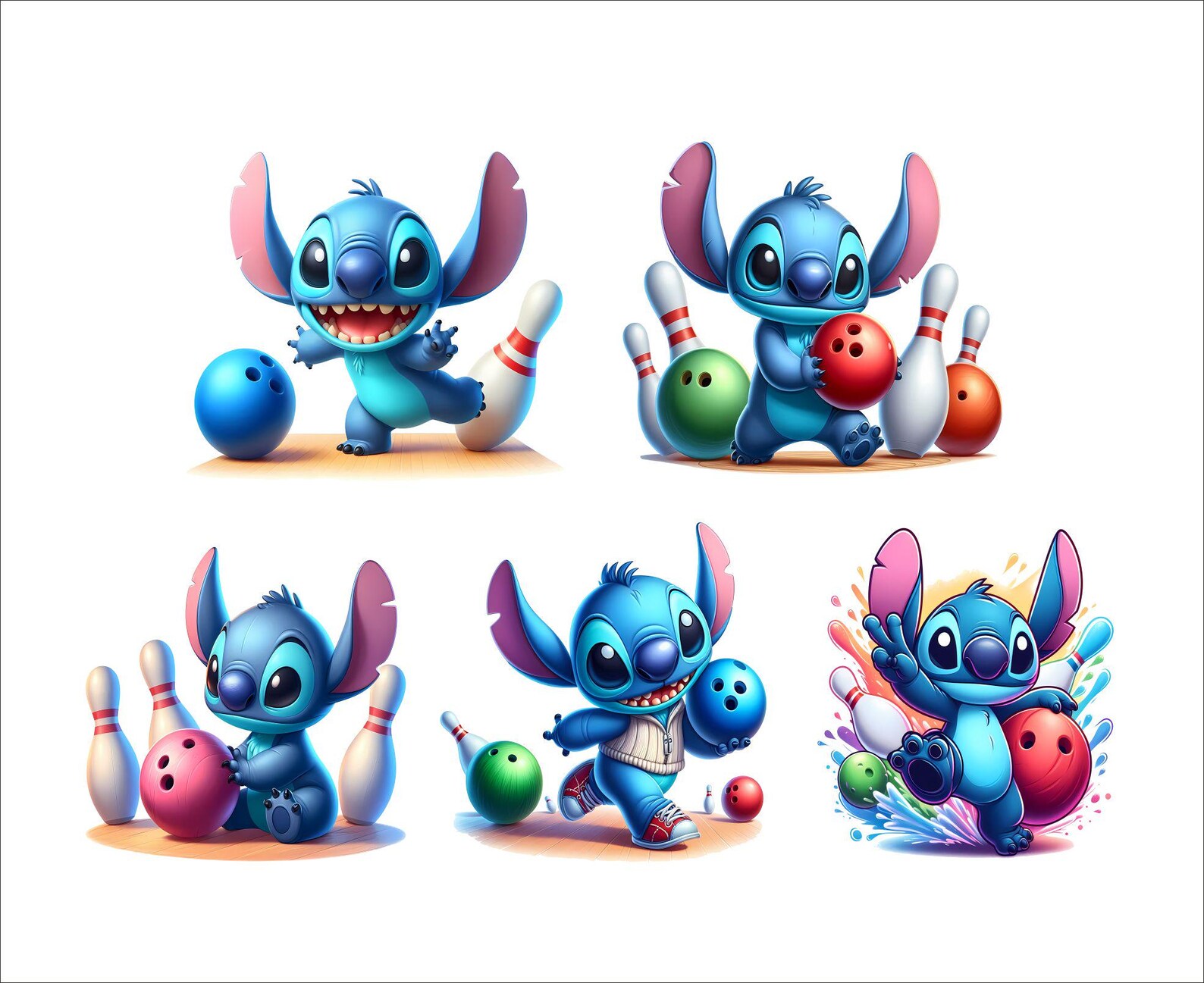 10 PNG Stitch Bowling Bundle Design Stitch Png Clipart Design Png High ...