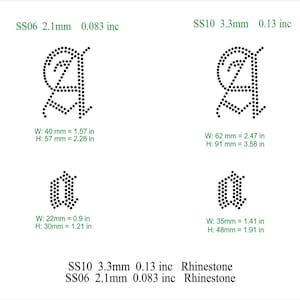 Rhinestone Font Template Svg Dxf Rhinestone Font SS10 Rhinestone Old ...