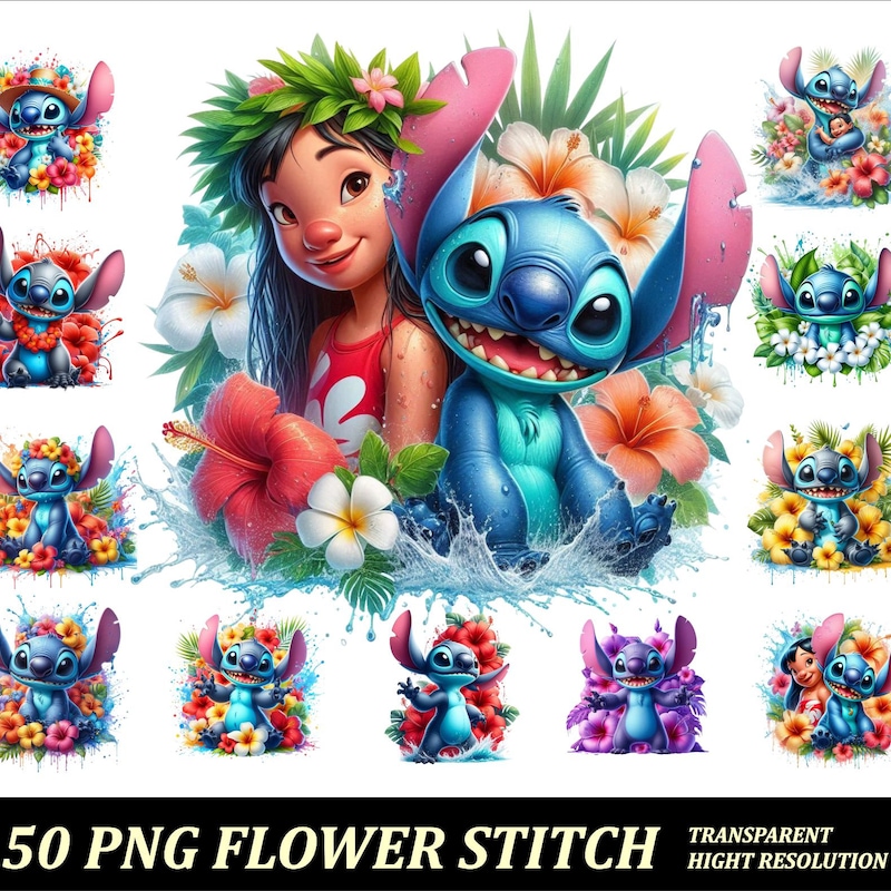 Hawaiian Flower Stitch Svg - Etsy
