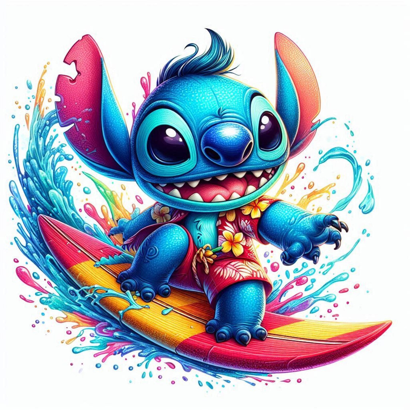 22 PNG Stitch Surf Bundle Design Png Sublimation Transparent Png Stitch ...