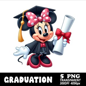 5 PNG Minnie Graduation Design Png Transparent Png Mouse Graduation ...