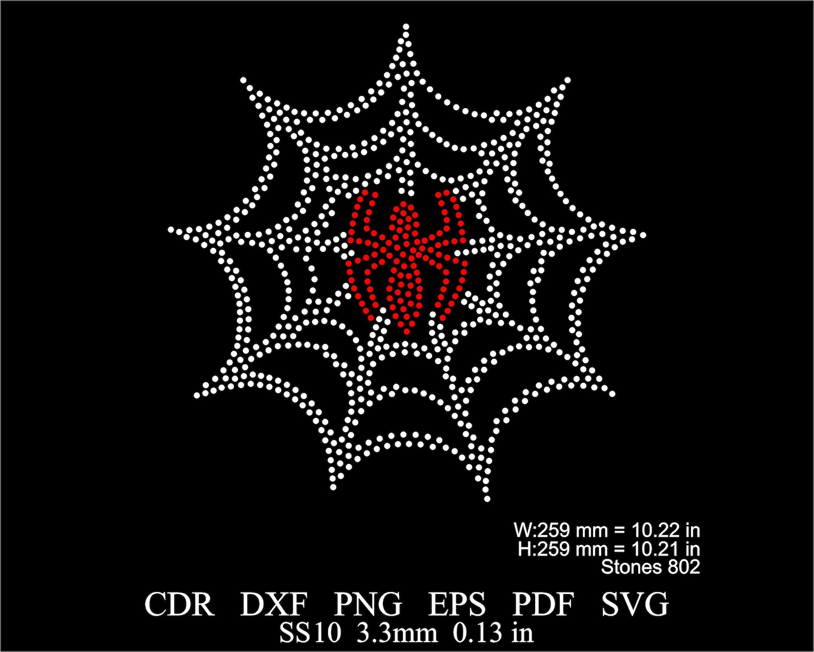 Rhinestone Spider Web Template Rhinestone Spider Web Pattern Rhinestone ...