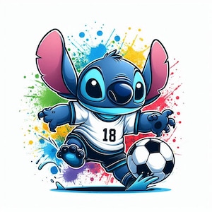 5 PNG Stitch Soccer Bundle Design Stitch Png Bundle Stitch Clipart ...