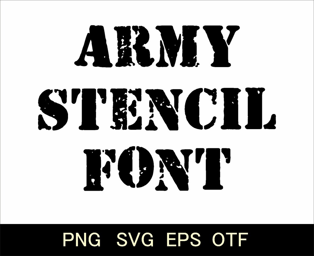 Stencil Font Svg Stencil Font Stencil Letters Svg Png Military Font ...