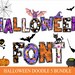 Halloween Doodle Font PNG Halloween Alphabet Png Halloween Doodle ...