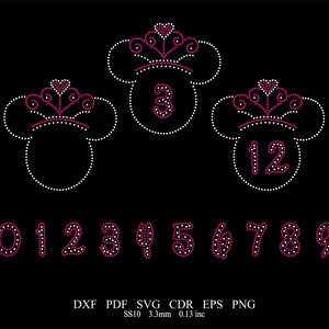 Rhinestone Mickey Template SVG Rhinestone SS10 Mouse Template ...