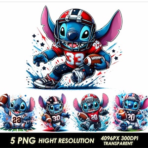 5 PNG Stitch Football Bundle Design Stitch Png Bundle Stitch Clipart ...