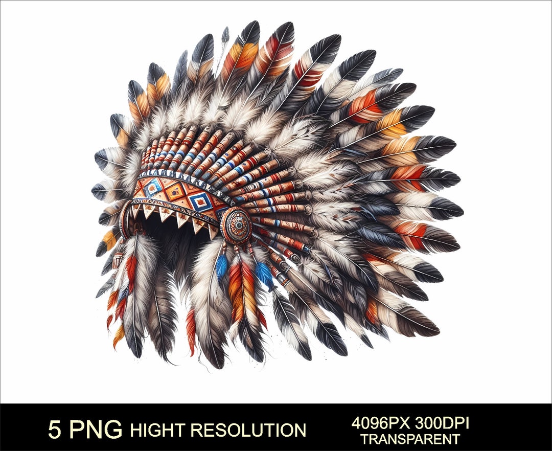 Native Indian Head Dress 5 Png Clipart Printable Clipart High Quality ...