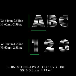 Rhinestone Font Template Rhinestone Font SS10 Rhinestone College ...