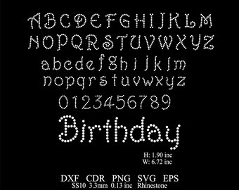 Rhinestone Font Template Svg Rhinestone Alphabet Design Png Eps Dxf ...