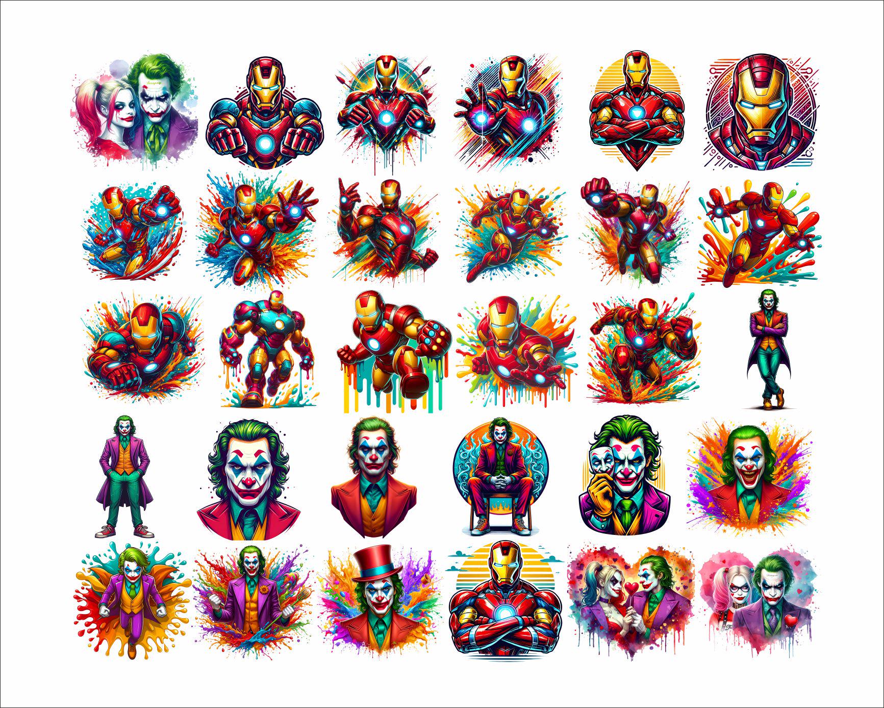 Superhero 310 PNG Design Bundle Movies and Heroes High Quality ...