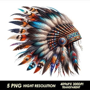 Native Indian Head Dress 5 Png Clipart High Quality Transparent Png ...