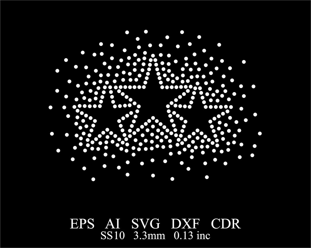 Rhinestone Star Template Rhinestone Tree Star Design Rhinestone Stars ...