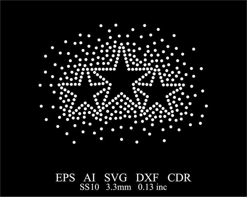 Rhinestone Star Template Rhinestone Tree Star Design Rhinestone Stars ...