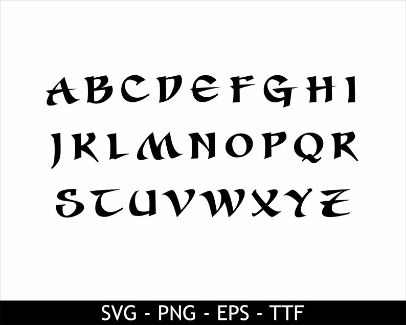 Viking Font Svg Viking Alphabet Svg Norse Celtic Font Svg Norse Viking ...