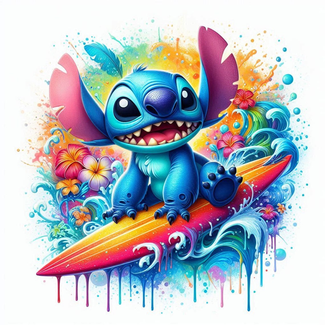 22 PNG Stitch Surf Bundle Design Png Sublimation Transparent Png Stitch ...