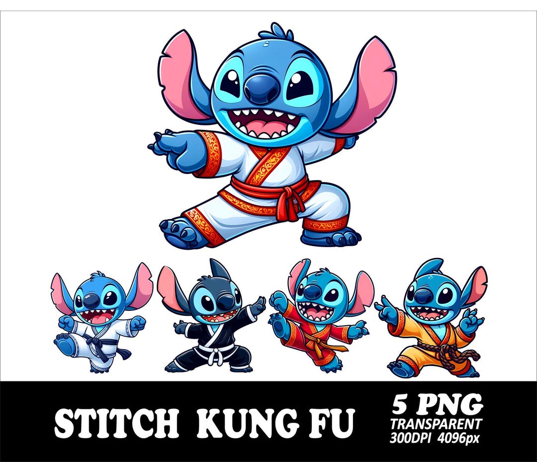 5 PNG Kung Fu Stitch Design Stitch Png Stitch Clipart Stitch Karate Kid ...