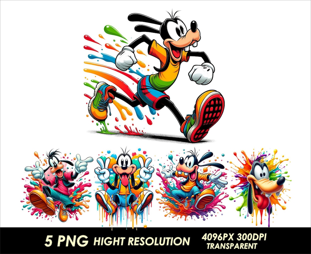 5 PNG Goofy Bundle Design High Quality Sublimation Printing Crazy Goofy ...