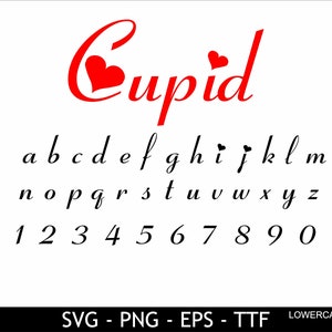 Love Font Svg Valentine's Day Font Svg Love Alphabet Valentine Alphabet ...