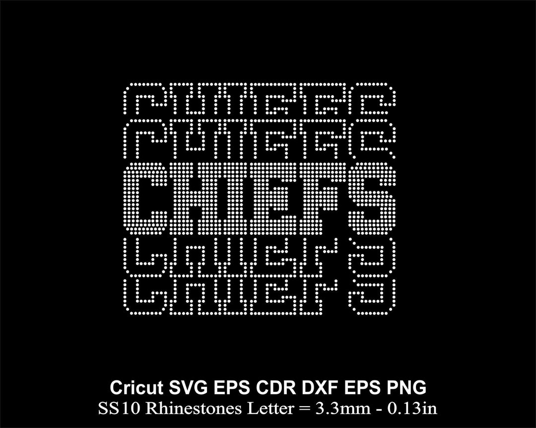 Rhinestone Chiefs Template SS10 Rhinestone Chiefs Design Svg Png ...