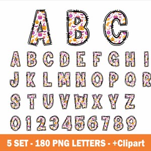 Halloween Doodle Font PNG Halloween Alphabet Png Halloween Doodle ...
