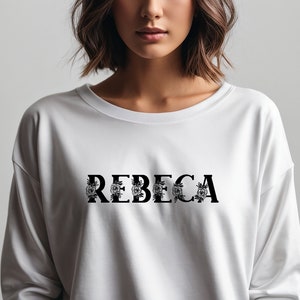 Wedding Floral Alphabet and Numbers SVG Floral Alphabet Collection ...