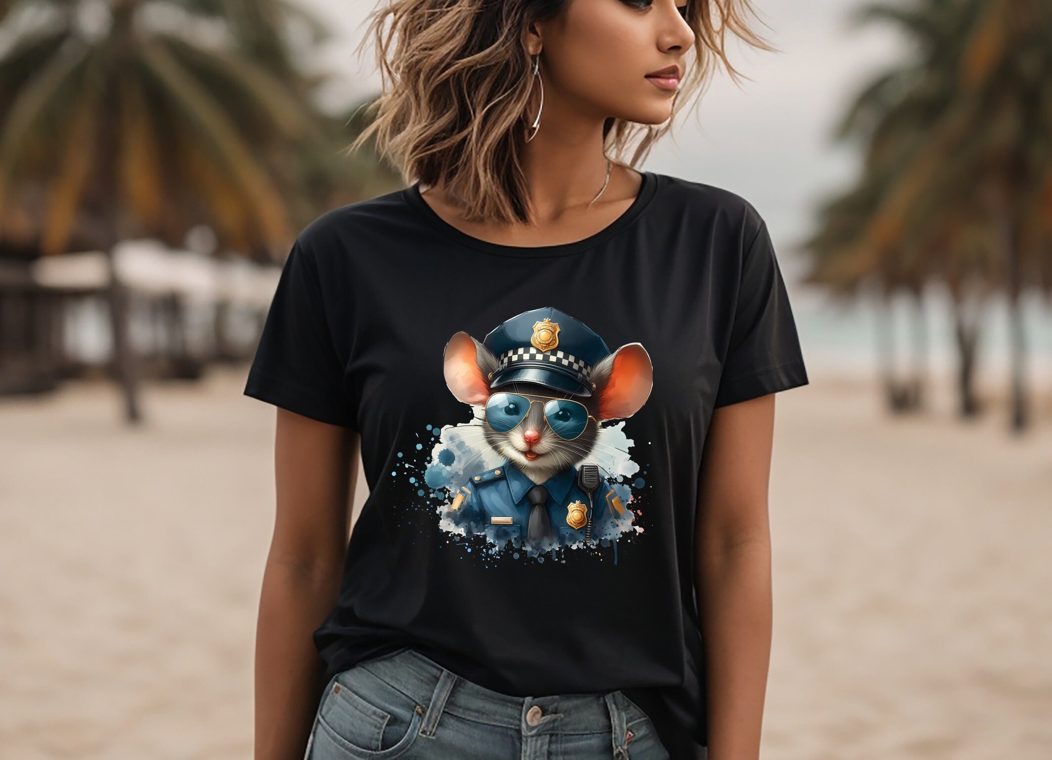 5 Png Police Mouse High Quality Sublimation Printing Digital Download T ...