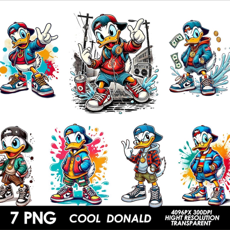 Donald Duck Streetwear - Etsy