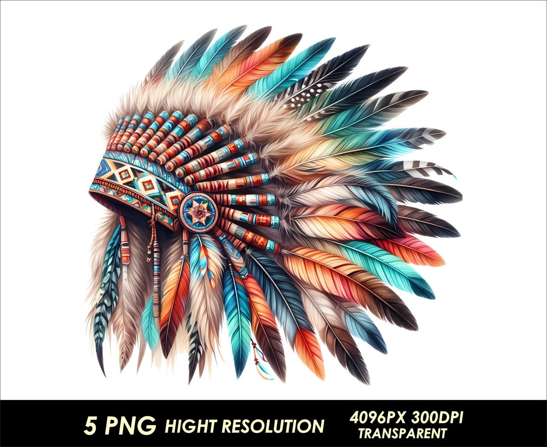 Native Indian Head Dress 5 Png Clipart High Quality Transparent Png ...