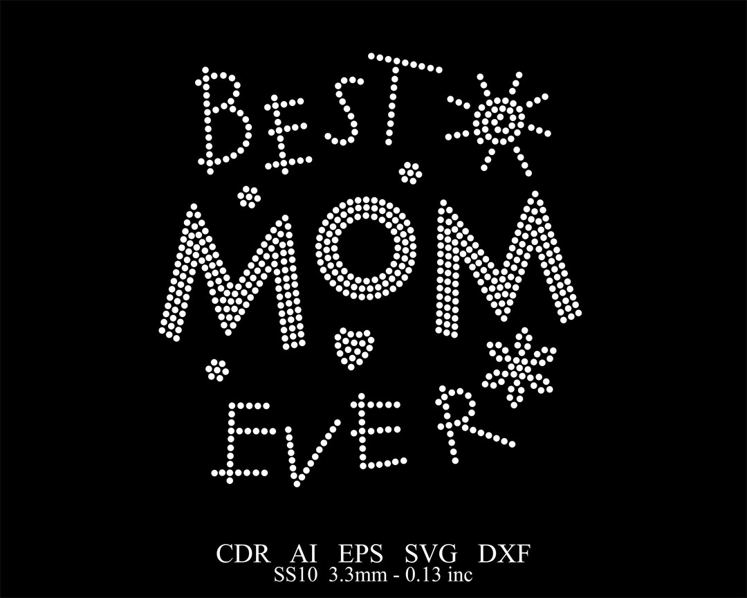 Rhinestone Mom Template Svg Rhinestone Mom Design Svg Ai Eps Rhinestone ...