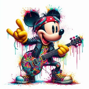 5 PNG Rocker Mickey PNG Bundle Transparent Png Rocker Mickey Clipart ...