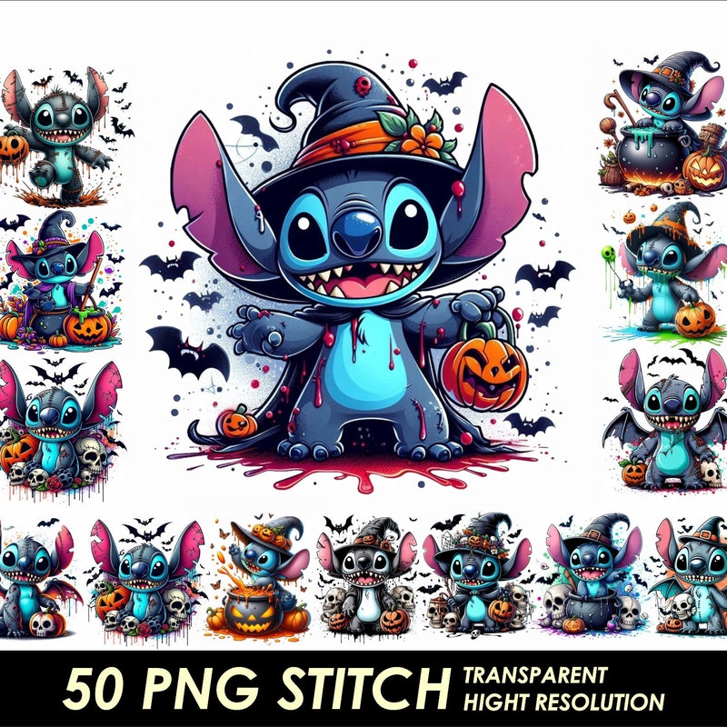 Halloween Stitch Wallpaper - Etsy