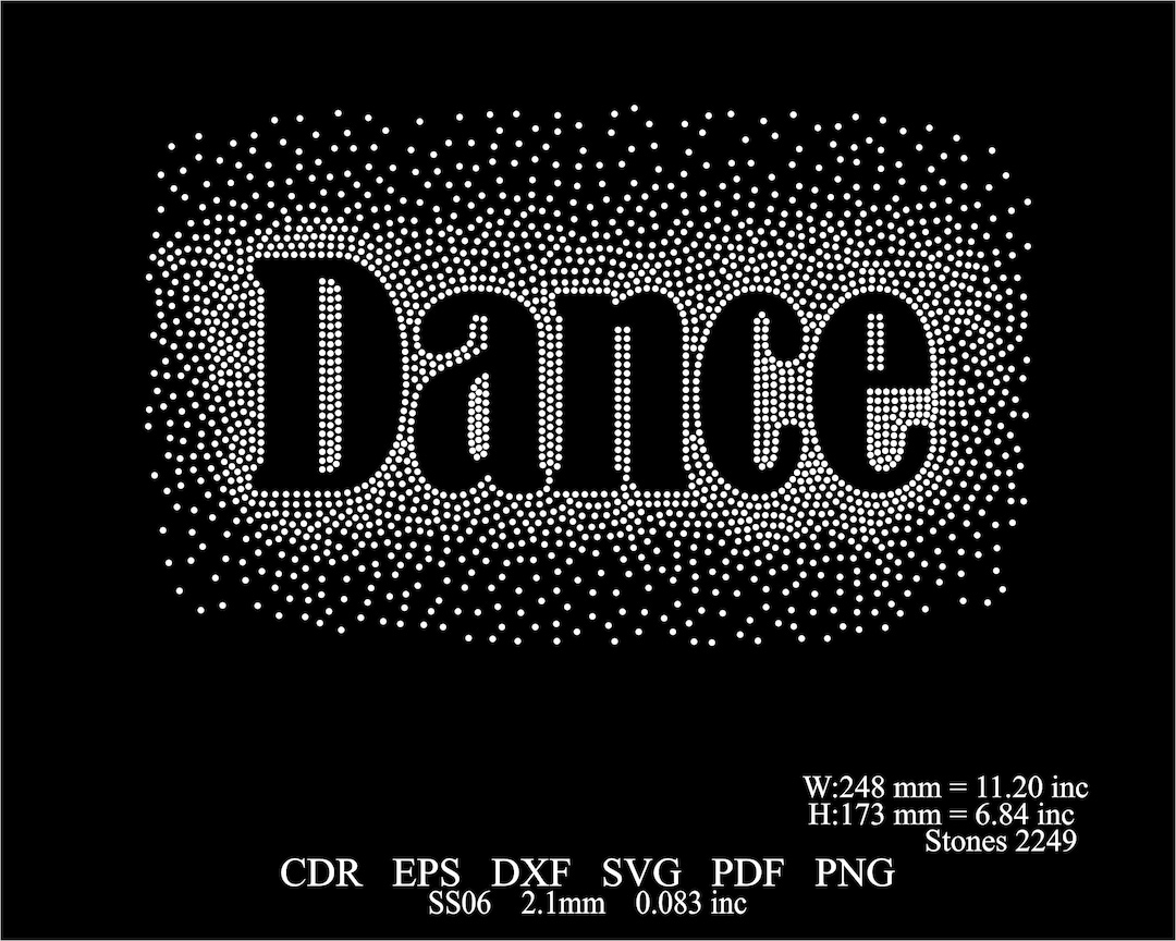 Rhinestone Dance Template Rhinestone SS06 Dance Design Rhinestone Dance ...