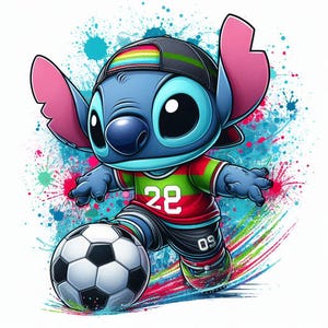 5 PNG Stitch Soccer Bundle Design Stitch Png Bundle Stitch Clipart ...
