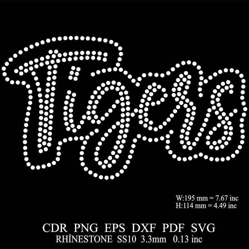Rhinestone Tiger - Etsy