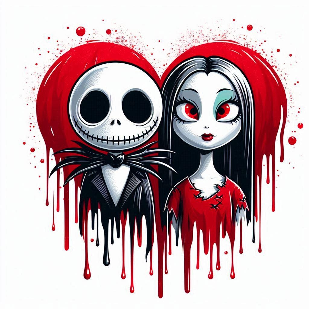 5 PNG Jack and Sally Design Heart Png Jack and Sally Heart Png Design ...