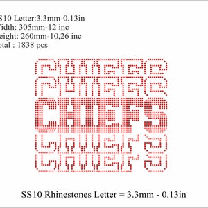 Rhinestone Chiefs Template SS10 Rhinestone Chiefs Design Svg Png ...