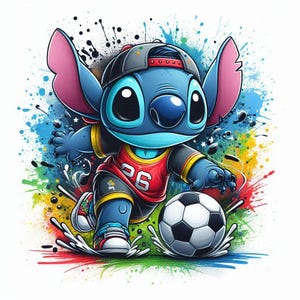 5 PNG Stitch Soccer Bundle Design Stitch Png Bundle Stitch Clipart ...