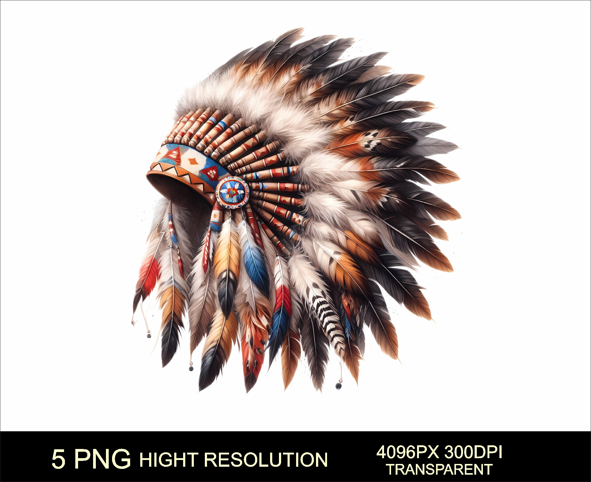 Native Indian Head Dress 5 Png Clipart Printable Clipart High Quality ...